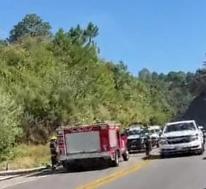 Body destroyed between broken iron... The road has become a permanent ...