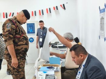 High turnout for security forces voting in the Iraqi elections policy ...